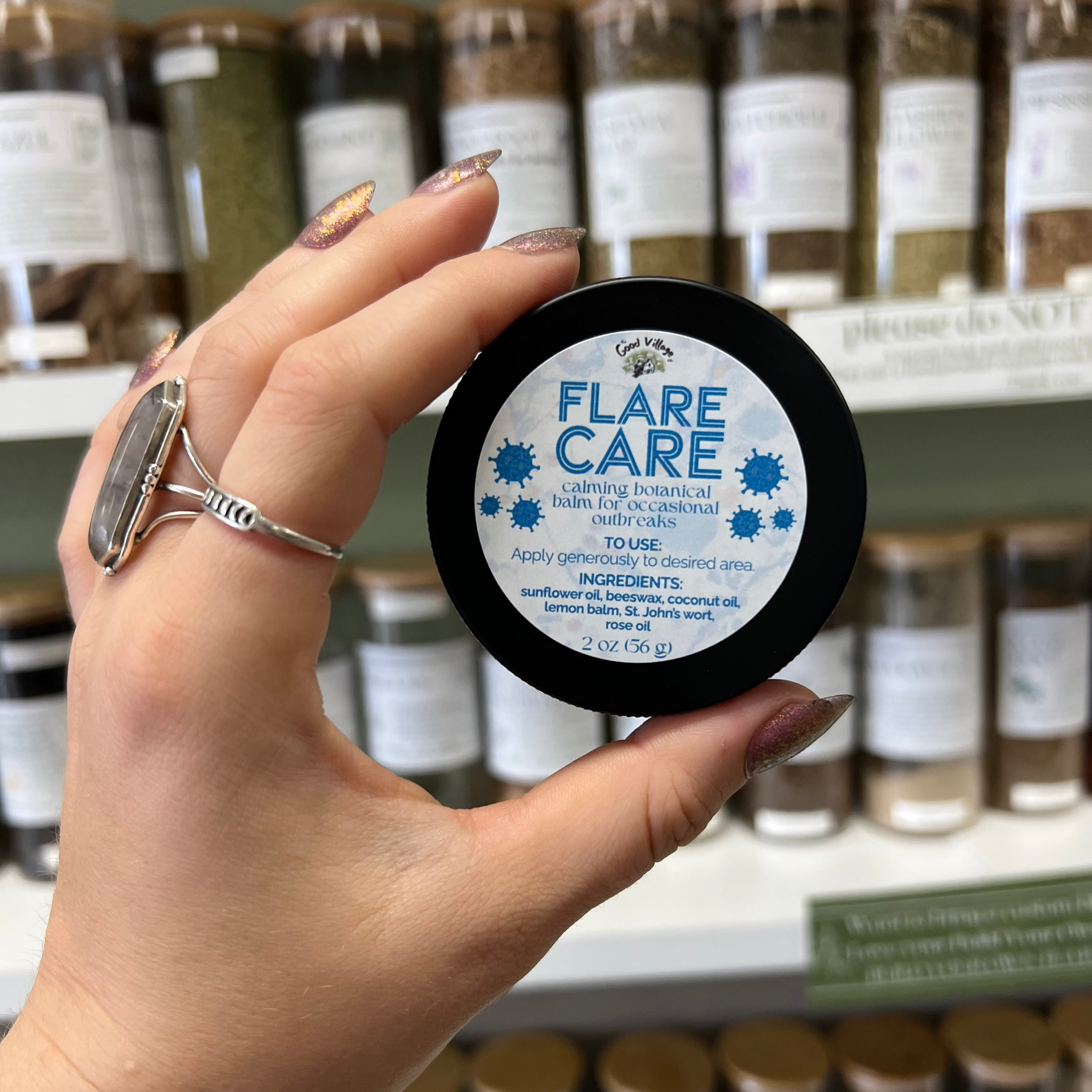 Cold Sore Rescue - Soothing Antiviral Herbal Balm – The Good Village Co.